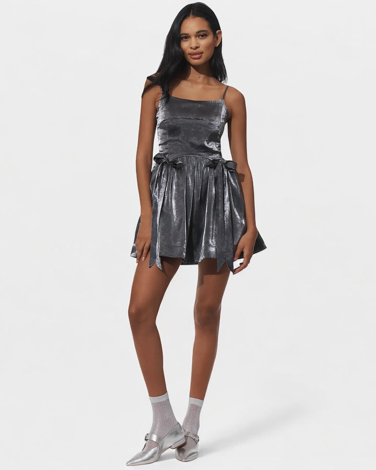 Beam Ribbed Lurex Cotton Sock | High Heel Jungle