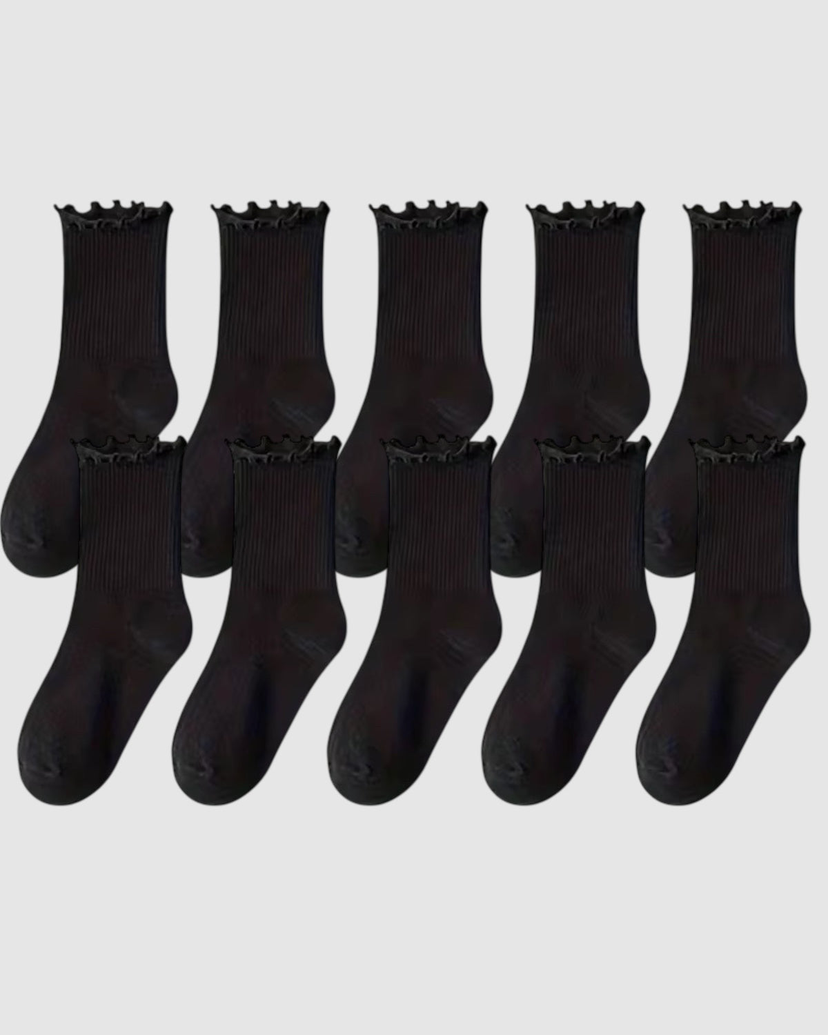 Premium Cotton Frill Edge Socks- 5 Pack | High Heel Jungle